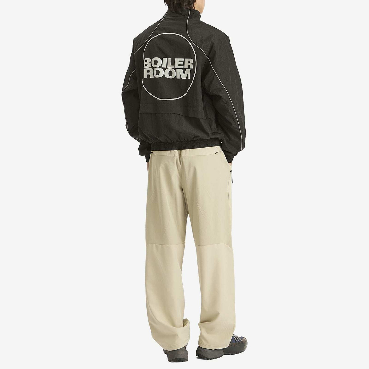 Boiler Room Men's Shell Track Jacket in Black Boiler Room