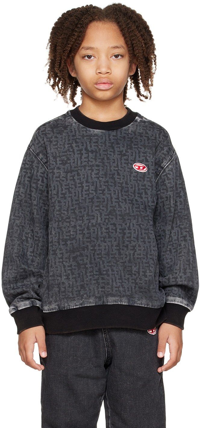 Diesel Kids Gray Skrib-Ne-Over Jjj Sweatshirt Diesel
