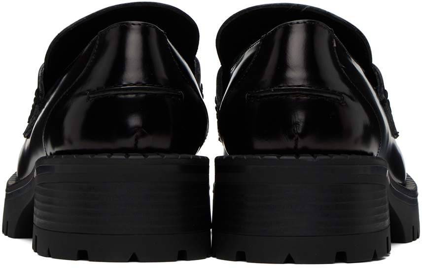 Versace Black Alia Platform Loafers Versace