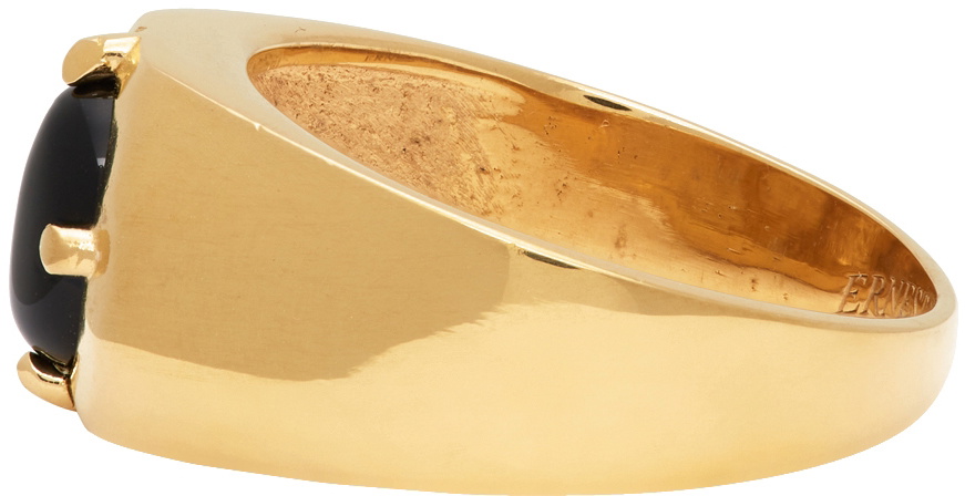 Ernest W. Baker Gold & Black Stone Ring Ernest W. Baker