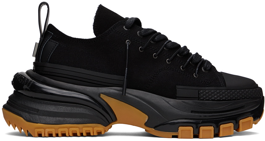 Wooyoungmi Black Double Lace Sneakers Wooyoungmi Wooyoungmi Black Double Lace Sneakers Wooyoungmi