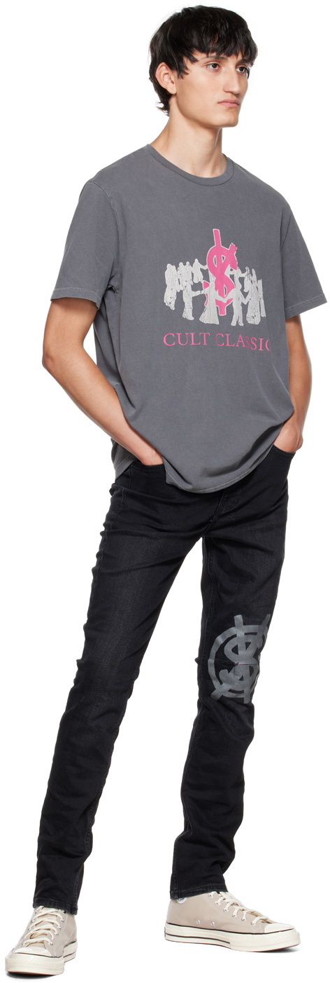 Ksubi Gray Classic Kash T-Shirt Ksubi