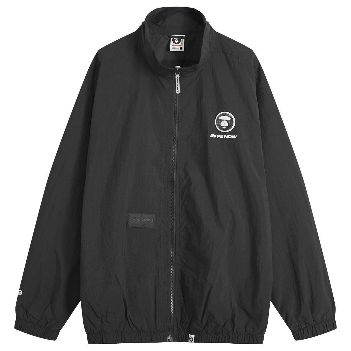Men's AAPE Nylon Track Jacket in Black AAPE by A Bathing Ape