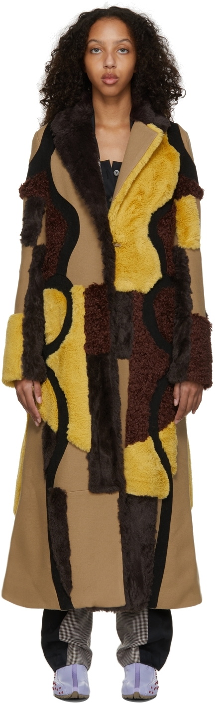 Kiko Kostadinov Multicolor Marr Patchwork Coat Kiko Kostadinov