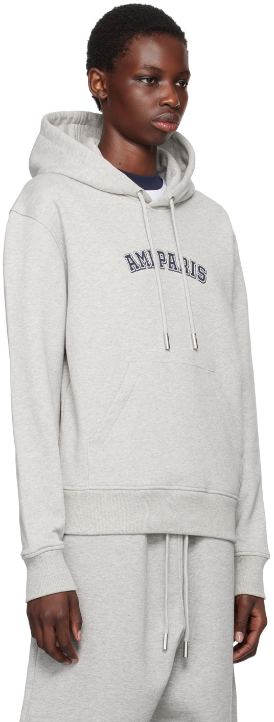 AMI Paris Gray 'Ami Paris' Hoodie AMI