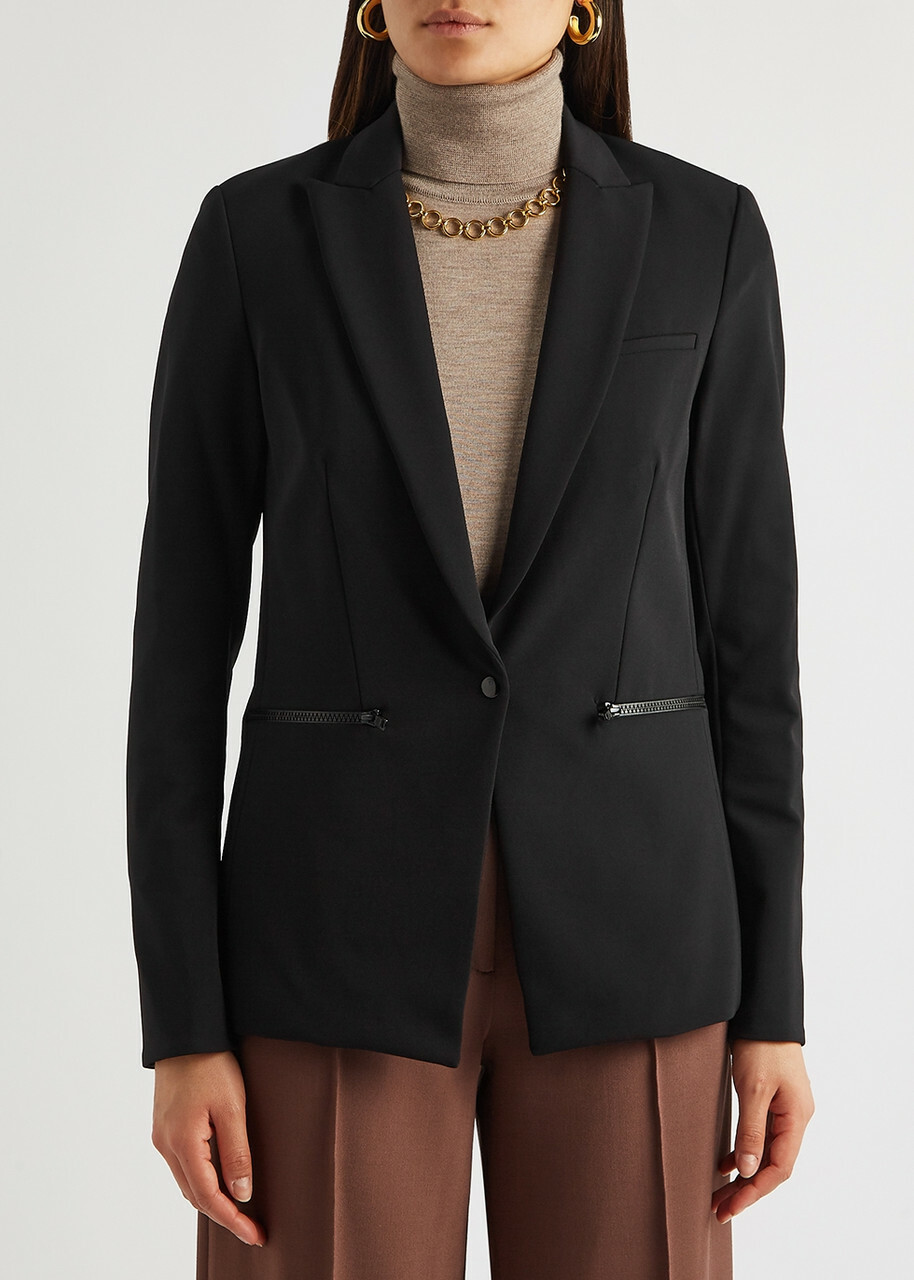 Veronica Beard Scuba Dickey Blazer Black Veronica Beard
