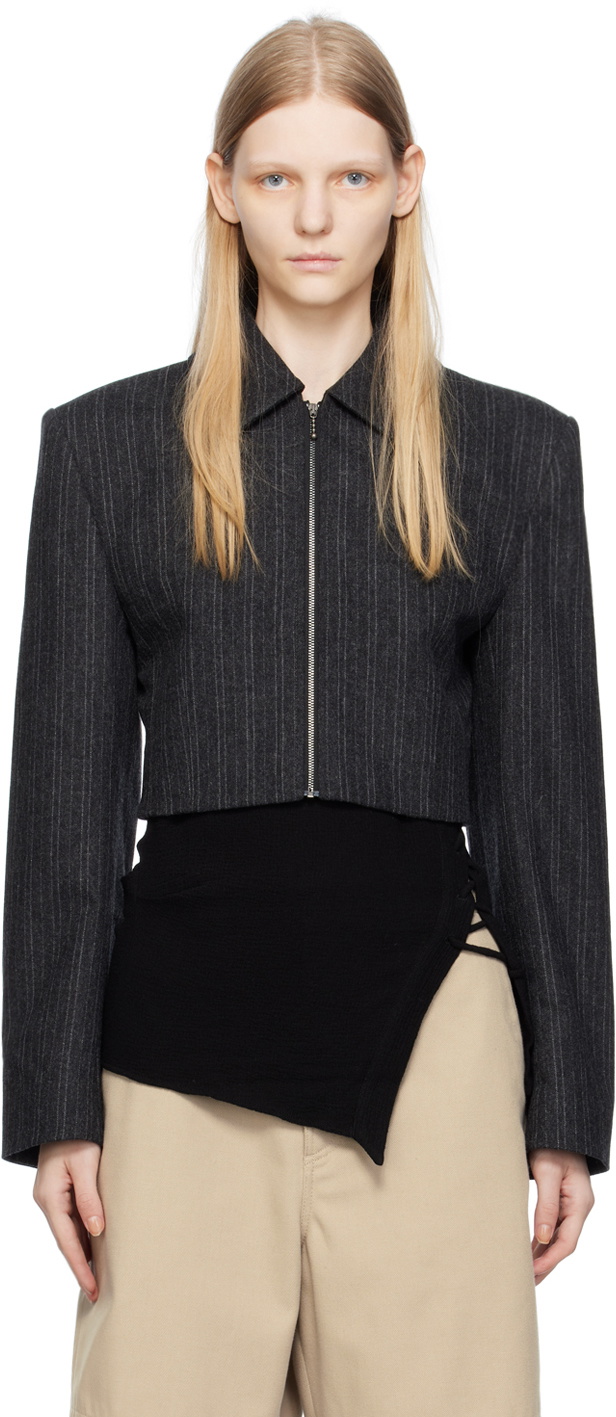 Acne Studios Gray Tailored Jacket Acne Studios