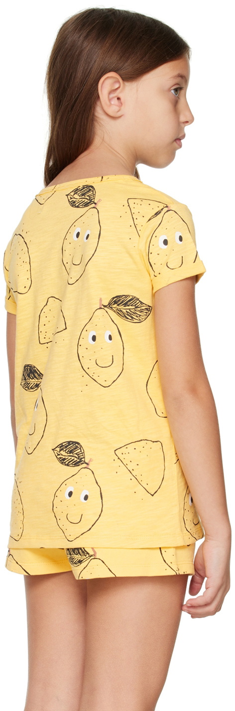 nadadelazos Kids Yellow Lemons & Leaves T-Shirt