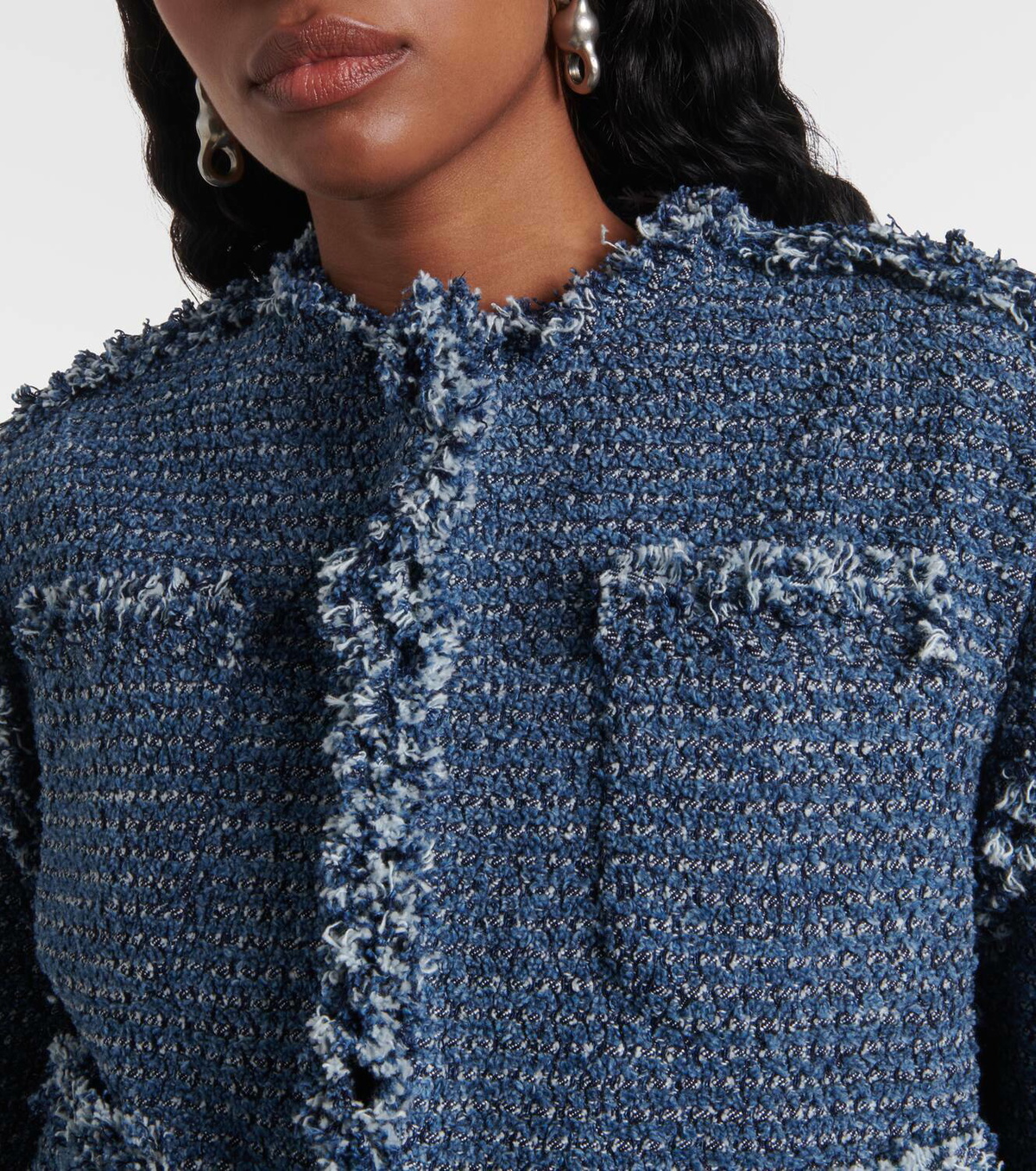 Sacai Denim tweed jacket Sacai