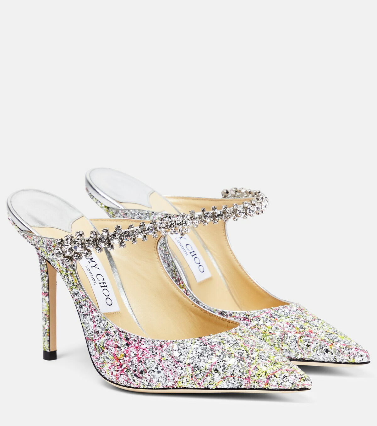 Jimmy Choo - Bing 100 glitter mules Jimmy Choo