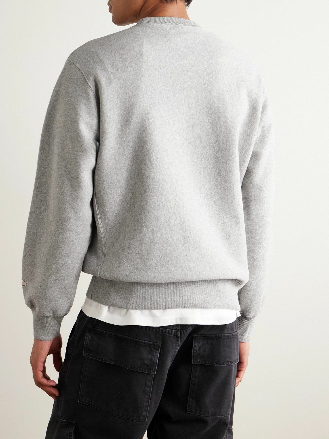 Nudie Jeans - Hasse Logo-Appliquéd Cotton-Blend Jersey Sweatshirt ...