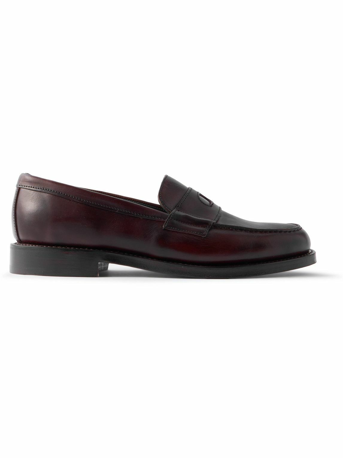 Drake's - Charles Leather Penny Loafers - Burgundy Drake's