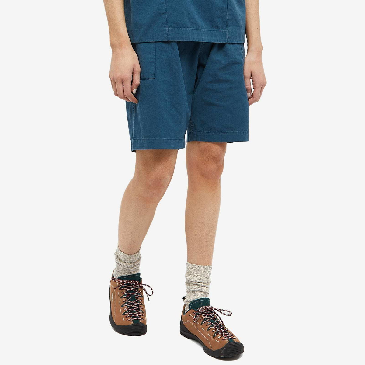 Snow Peak Women's Recycled Cotton Short in Blue Snow Peak