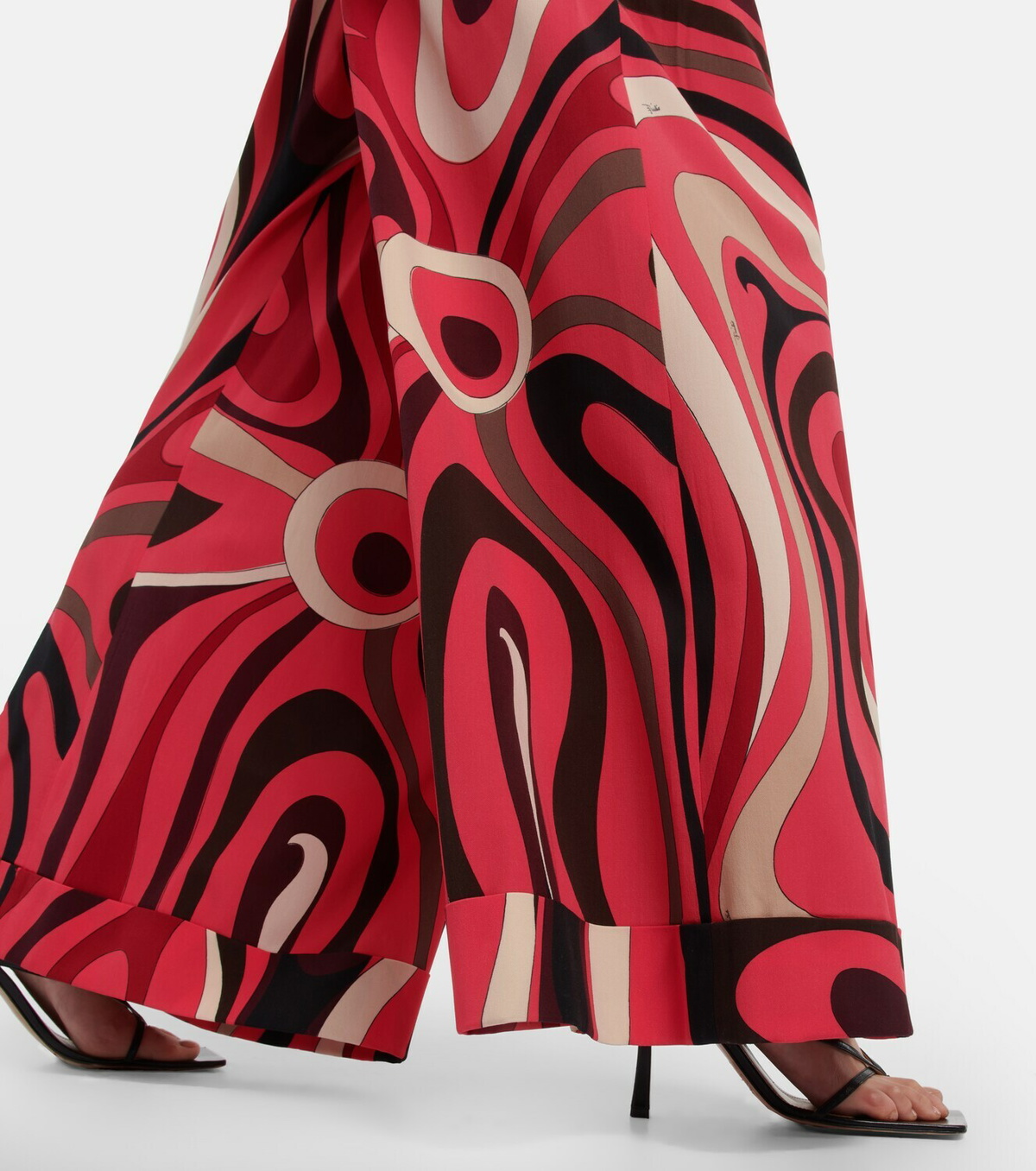 Pucci - Printed wide-leg wool-blend pants Emilio Pucci