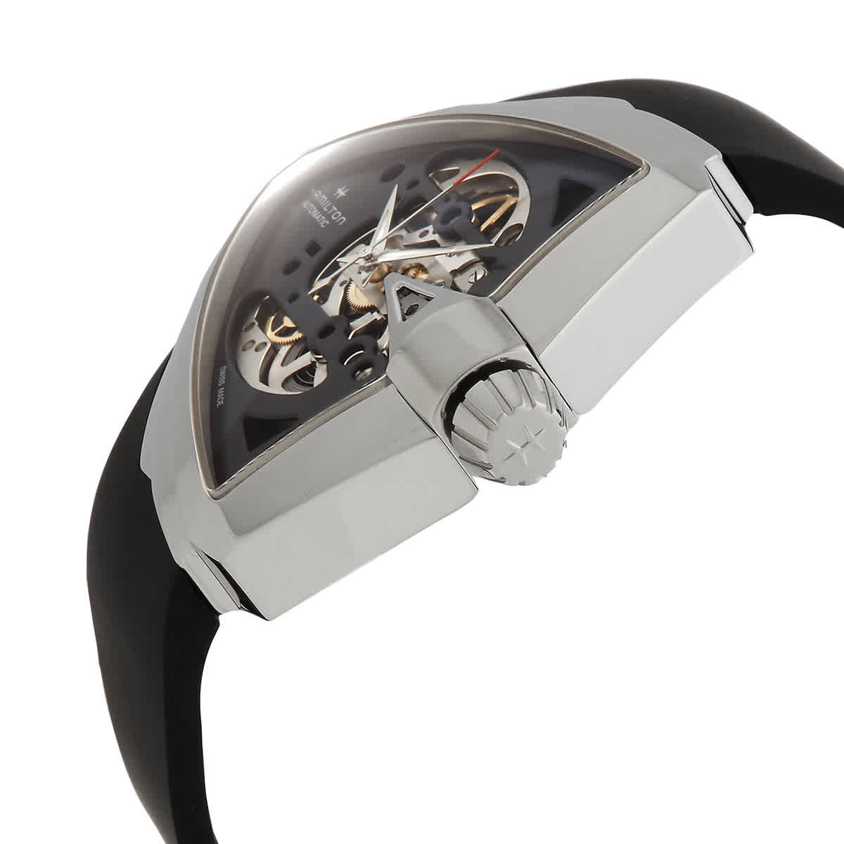 Hamilton Ventura XXL Skeleton Automatic Black Dial Mens Watch H24625330 ...