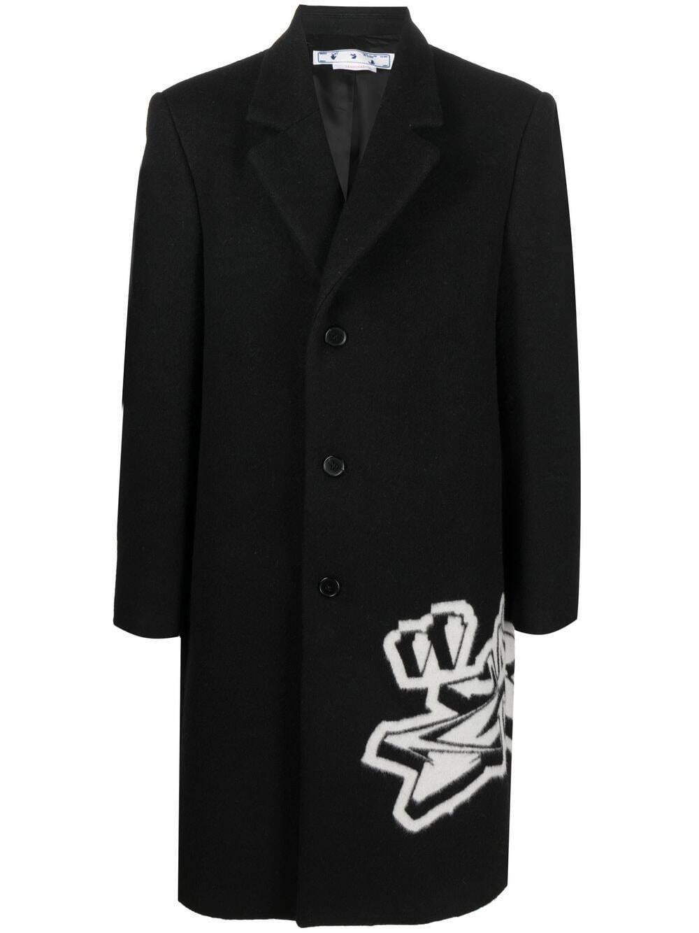OFF-WHITE - Wool Coat Off-White