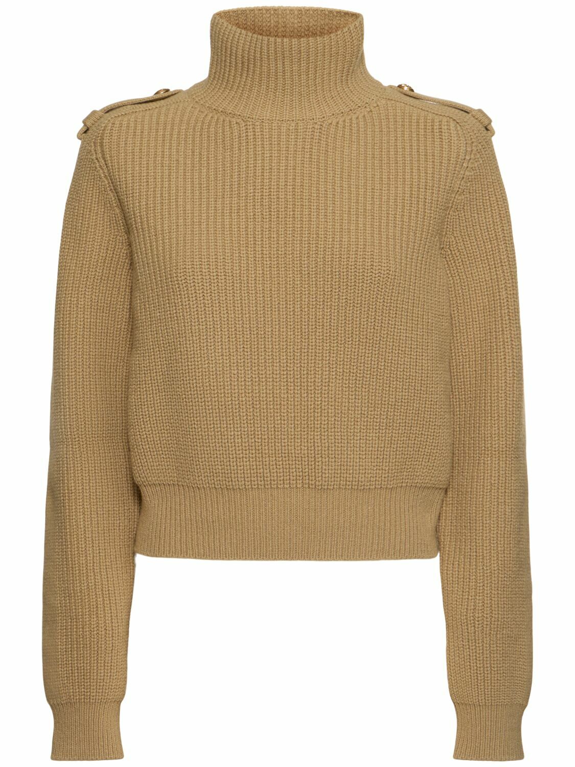 CHLOÉ Wool Blend Knit Turtleneck Sweater Chloe