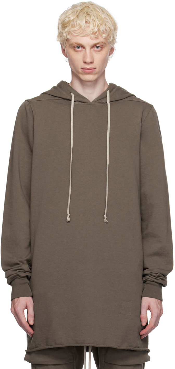 Rick Owens DRKSHDW Gray Pullover Hoodie Rick Owens Drkshdw