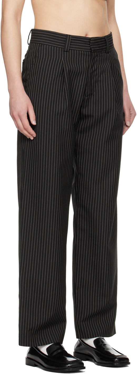 Soulland Black Aidan Trousers Soulland