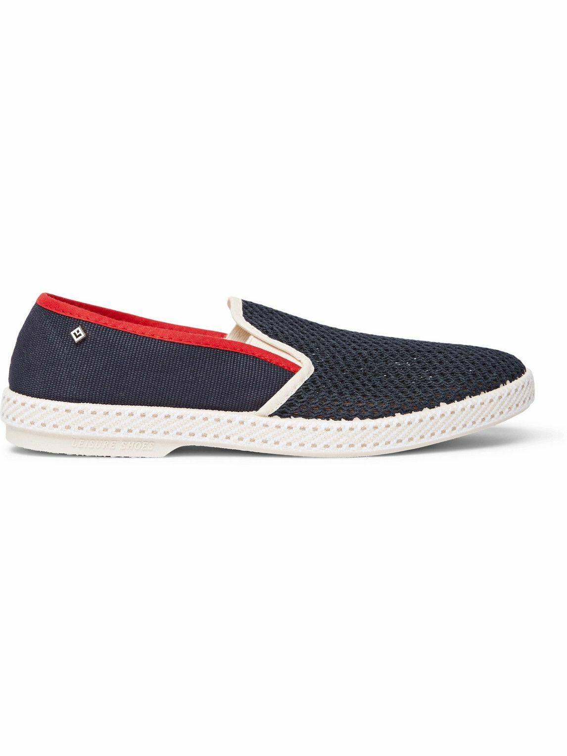 RIVIERAS - Cotton-Mesh Espadrilles - Blue Rivieras