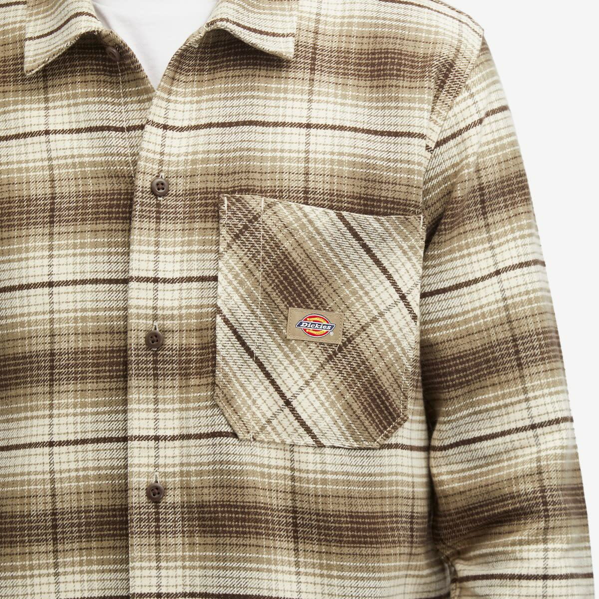 Dickies Men's Forest Check Shirt in Imperial Green Dickies Construct