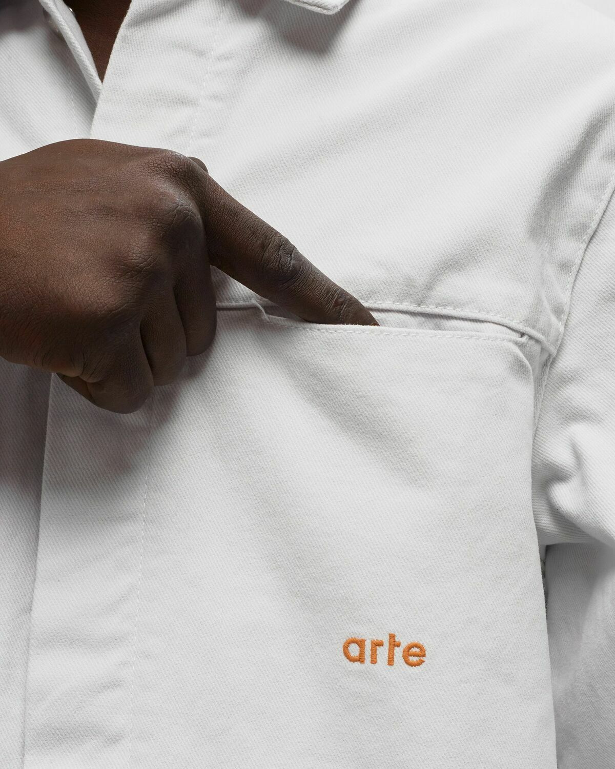 Arte Antwerp Heart Embroidery Workwear Jacket Grey Overshirts Arte Antwerp