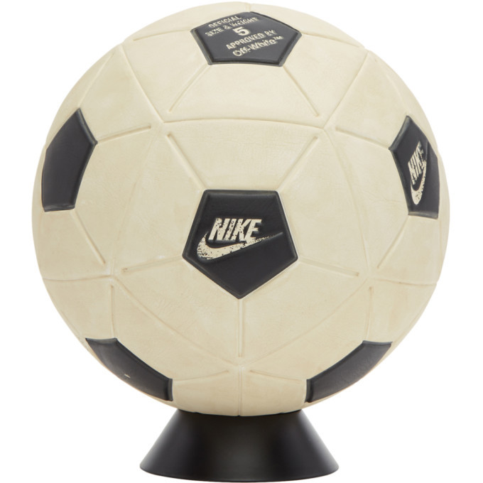 NikeLab White and Black Off-White Edition Soccer Ball NikeLab