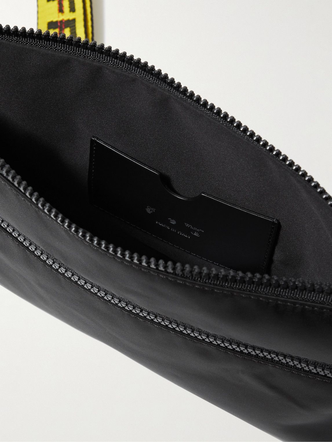 Off-White - Off-Core Faux Leather-Trimmed Nylon Messenger Bag Off-White