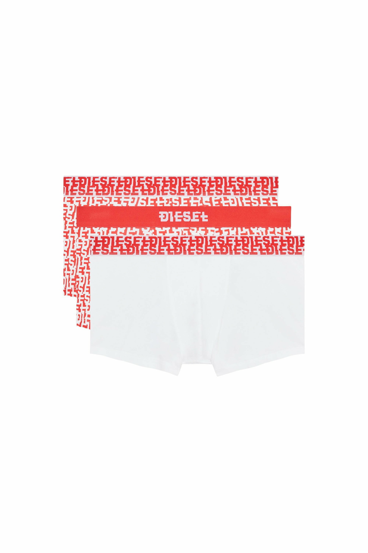 Diesel Three-pack boxer briefs with contrast waist - Trunks Mens in ...