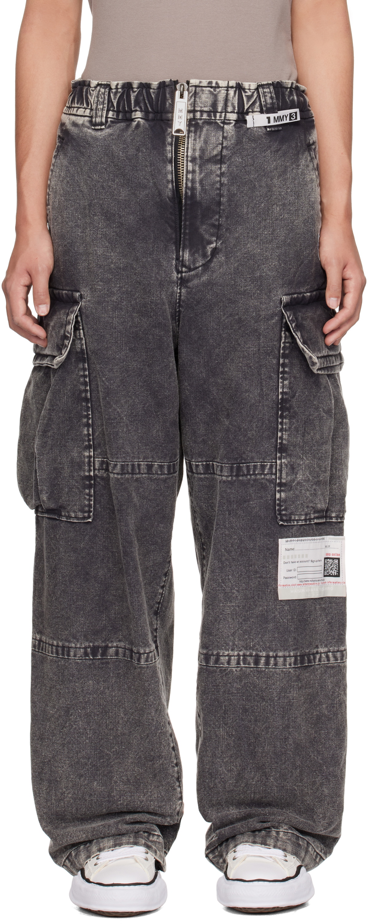 Maison MIHARA YASUHIRO Gray Military Cotton Cargo Pants Maison MIHARA ...