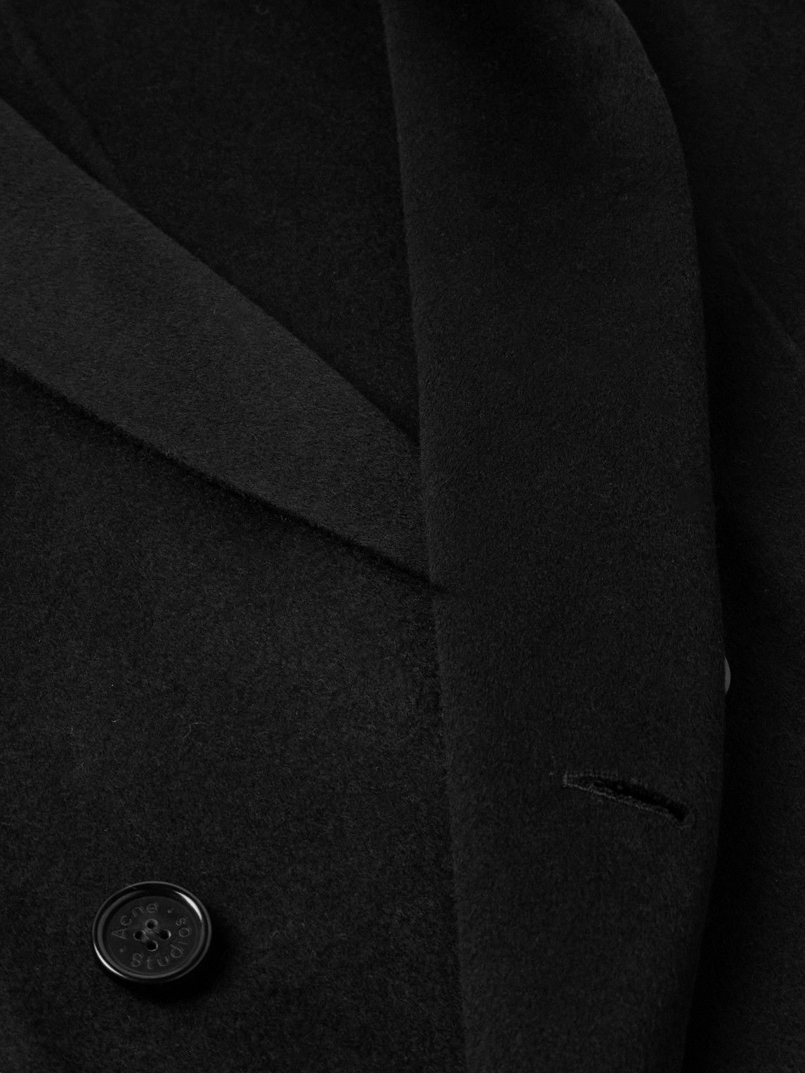 Acne Studios - Dojack Double-Breasted Wool-Felt Coat - Black Acne Studios