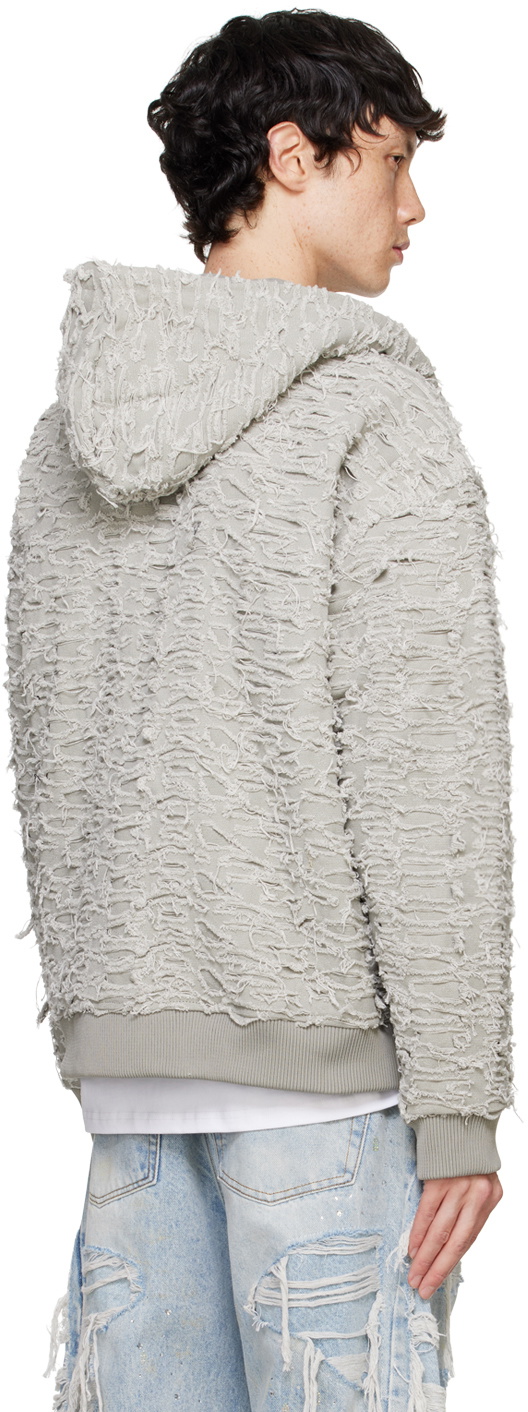 Who Decides War Gray Husk Zip-Up Hoodie WHO DECIDES WAR by Ev Bravado