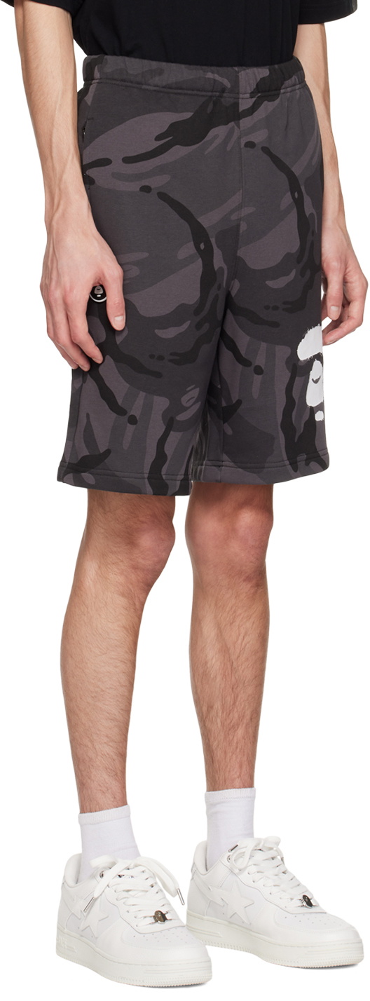 AAPE by A Bathing Ape Gray Camo Shorts AAPE by A Bathing Ape