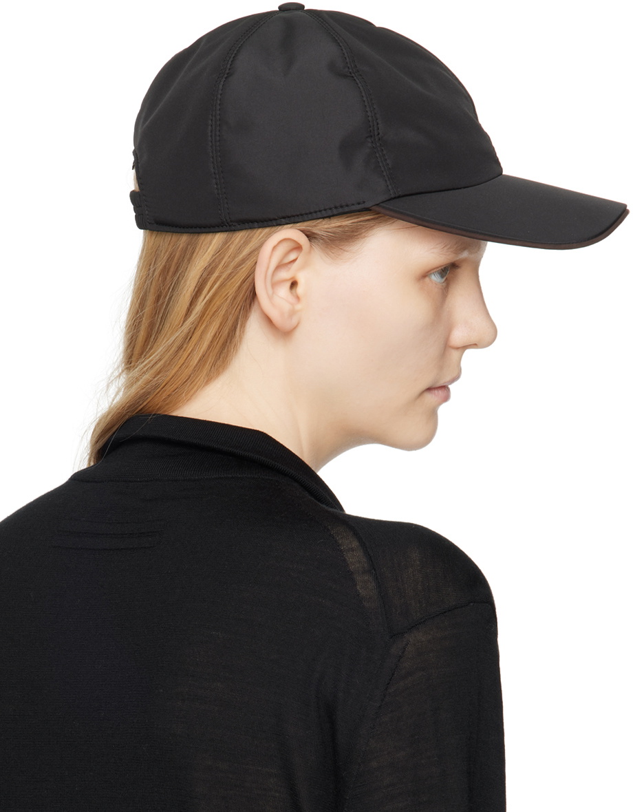 ZEGNA Black Paneled Cap Zegna