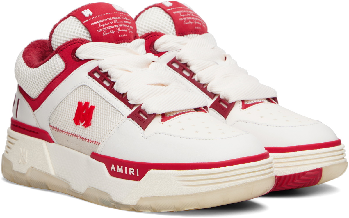 AMIRI White & Red MA-1 Sneakers Amiri