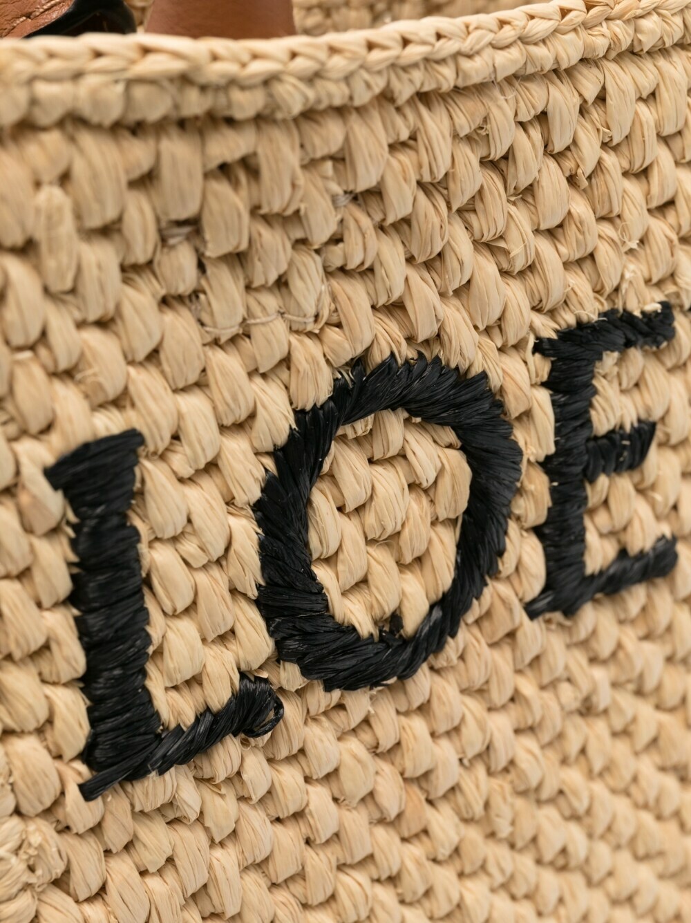 LOEWE - Logo Raffia Tote Bag Loewe