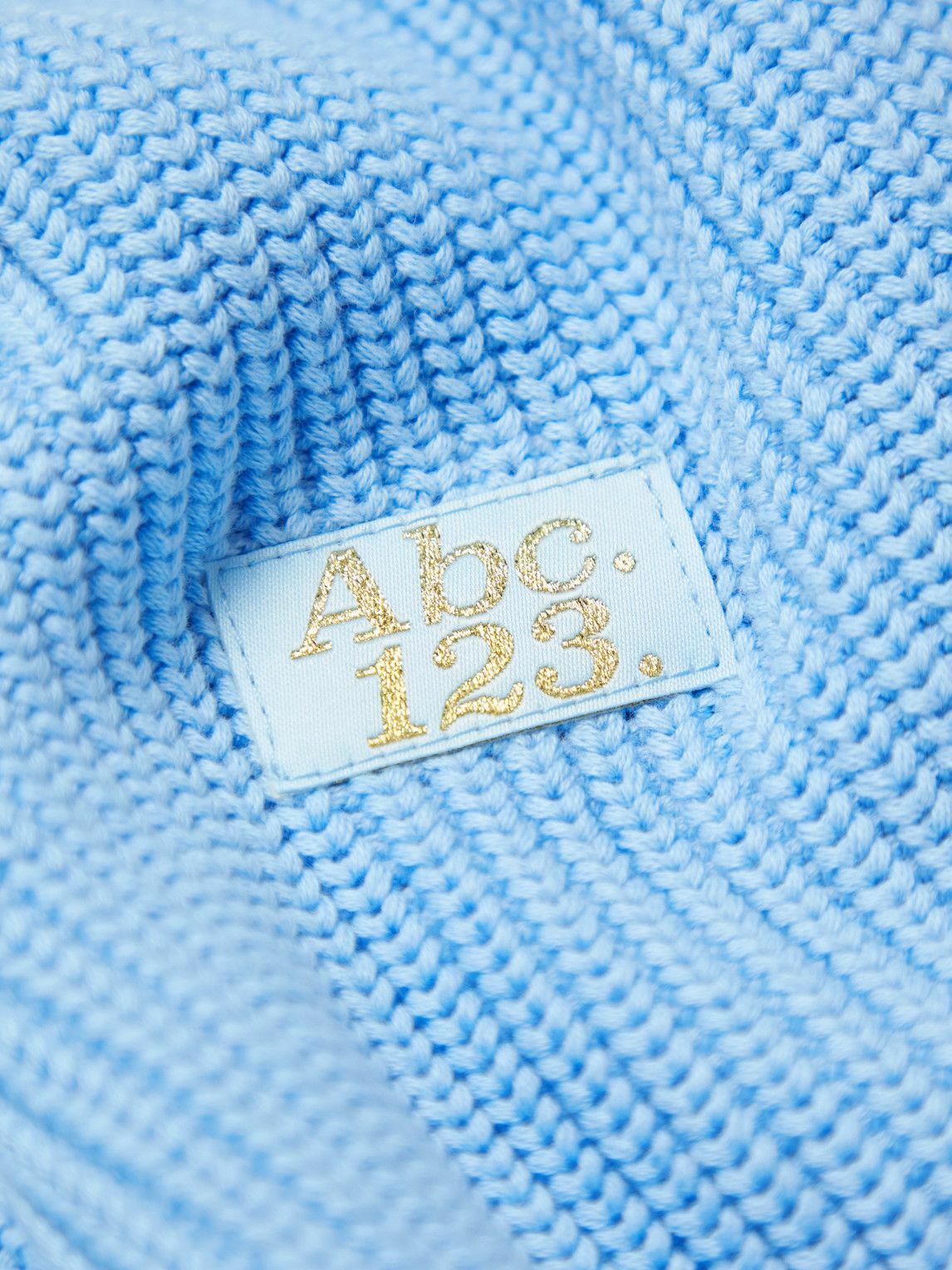 Abc. 123. - Logo-Embroidered Ribbed Cotton Sweater - Blue Advisory ...