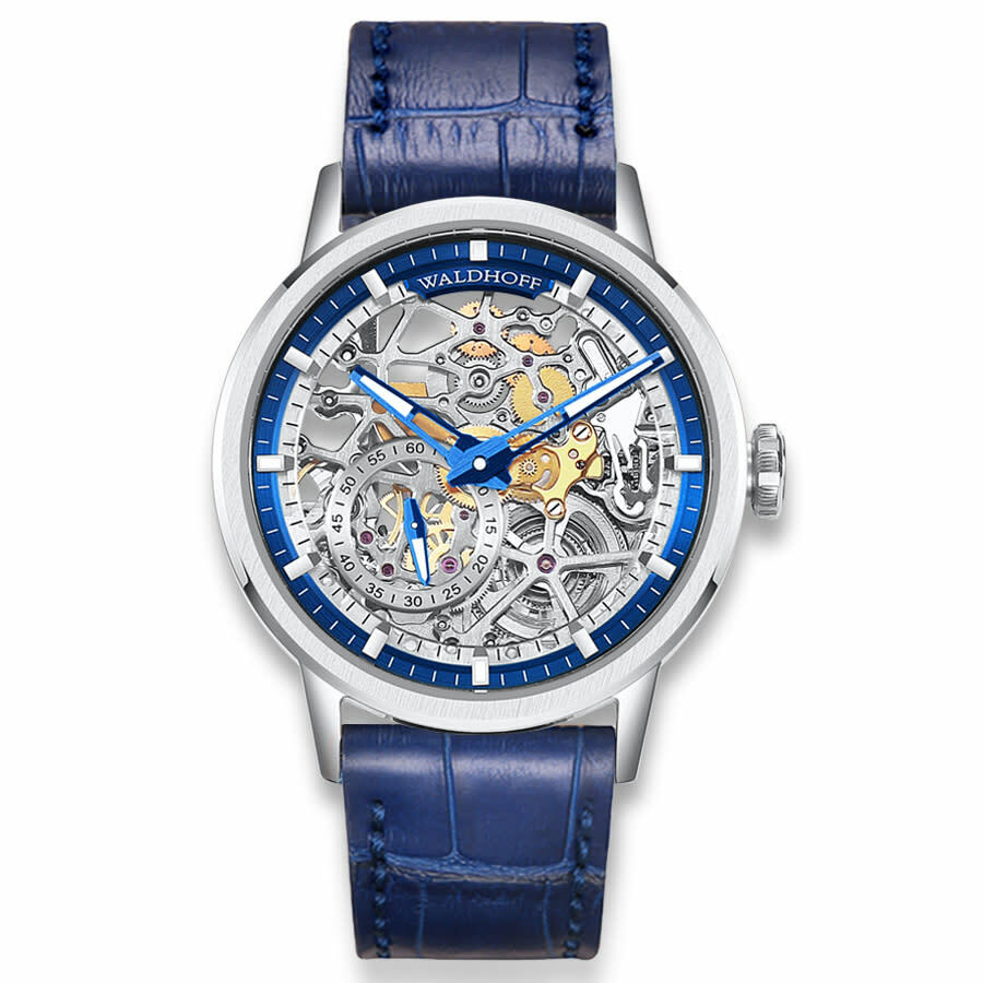 Waldhoff Pineer Automatic Blue Dial Mens Watch Waldhoff Pioneer Royal ...