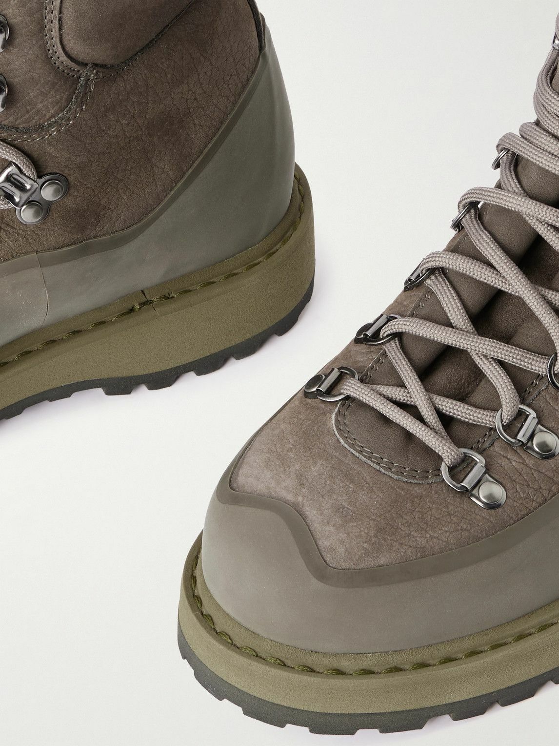 Diemme - Roccia Vet Rubber-Trimmed Full-Grain Leather Hiking Boots ...