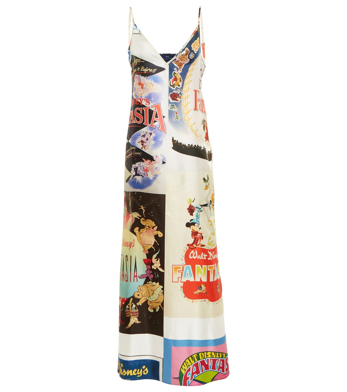 Stella Mccartney X Disney® Printed Silk Twill Maxi Dress Stella Mccartney