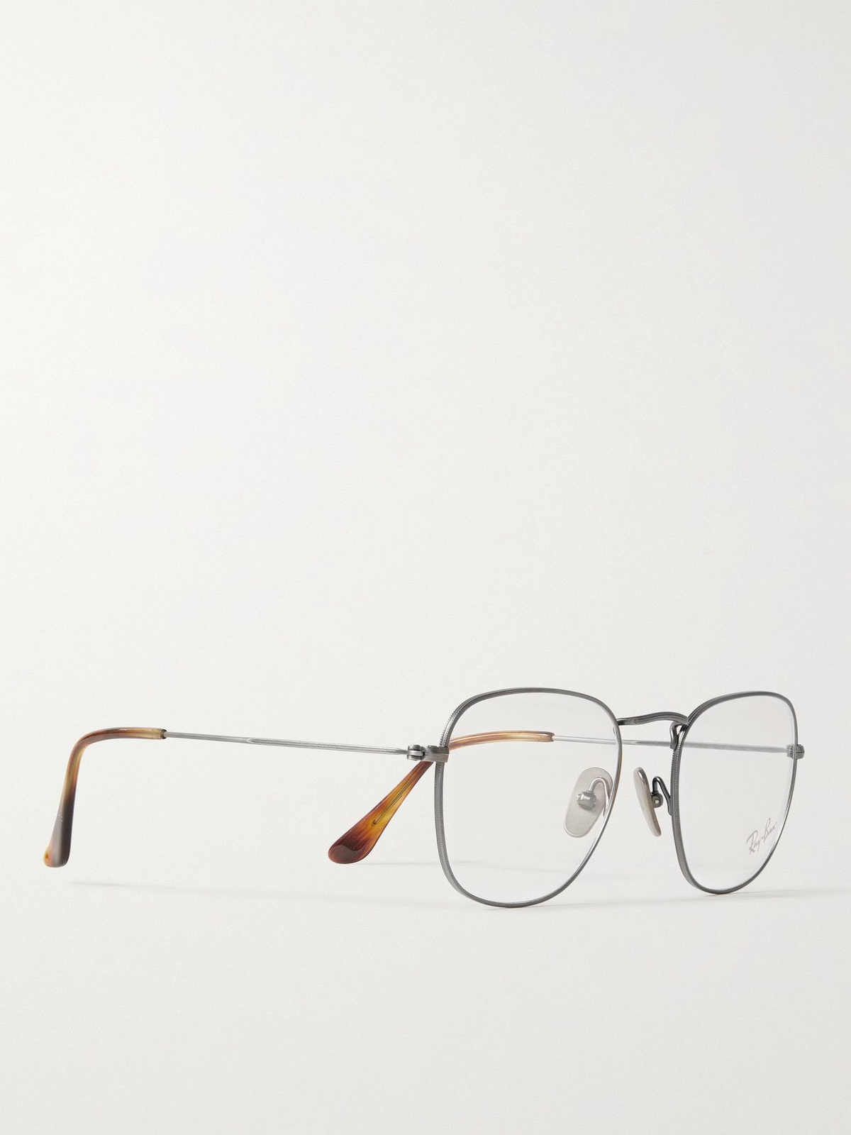RAY-BAN - Round-Frame Gold-Tone Titanium Optical Glasses