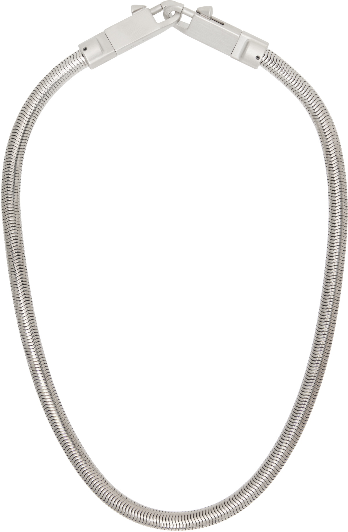 Rick Owens Silver Snake Chain Shoulder Strap Rick Owens