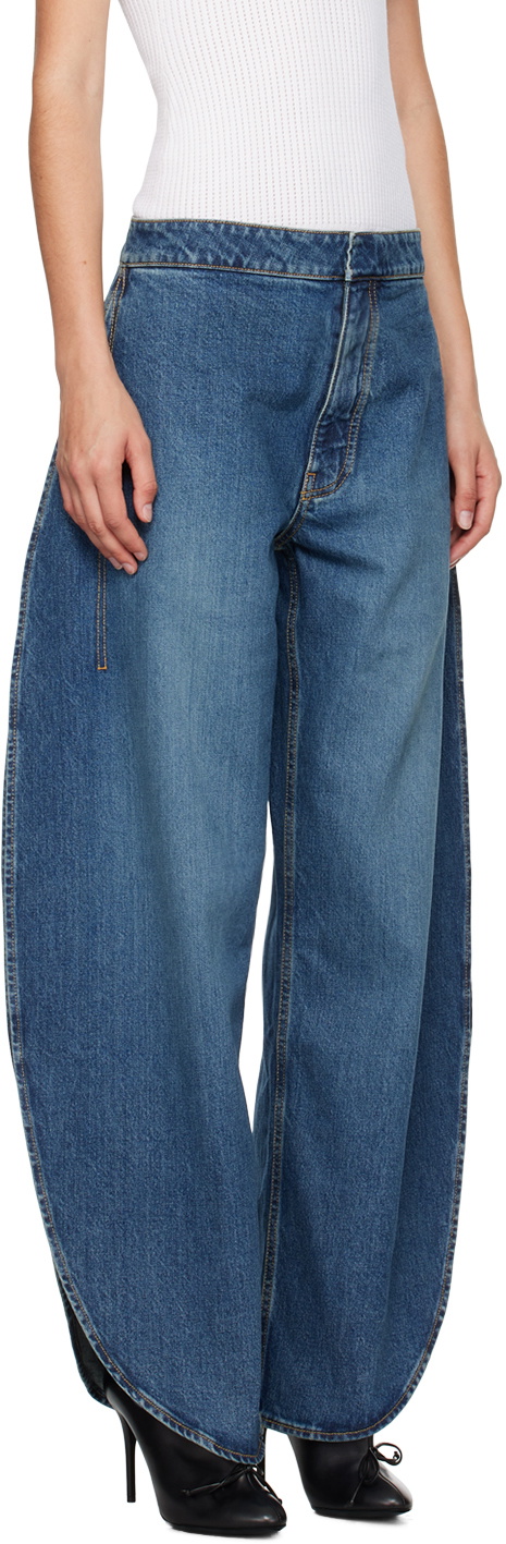 ALAÏA Blue Round Jeans ALAÏA