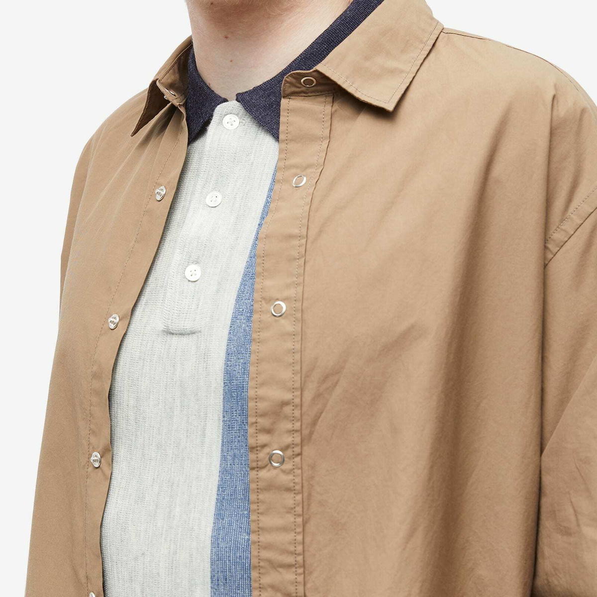 FrizmWORKS Men's Nylon String Shirt in Cappucino FrizmWORKS