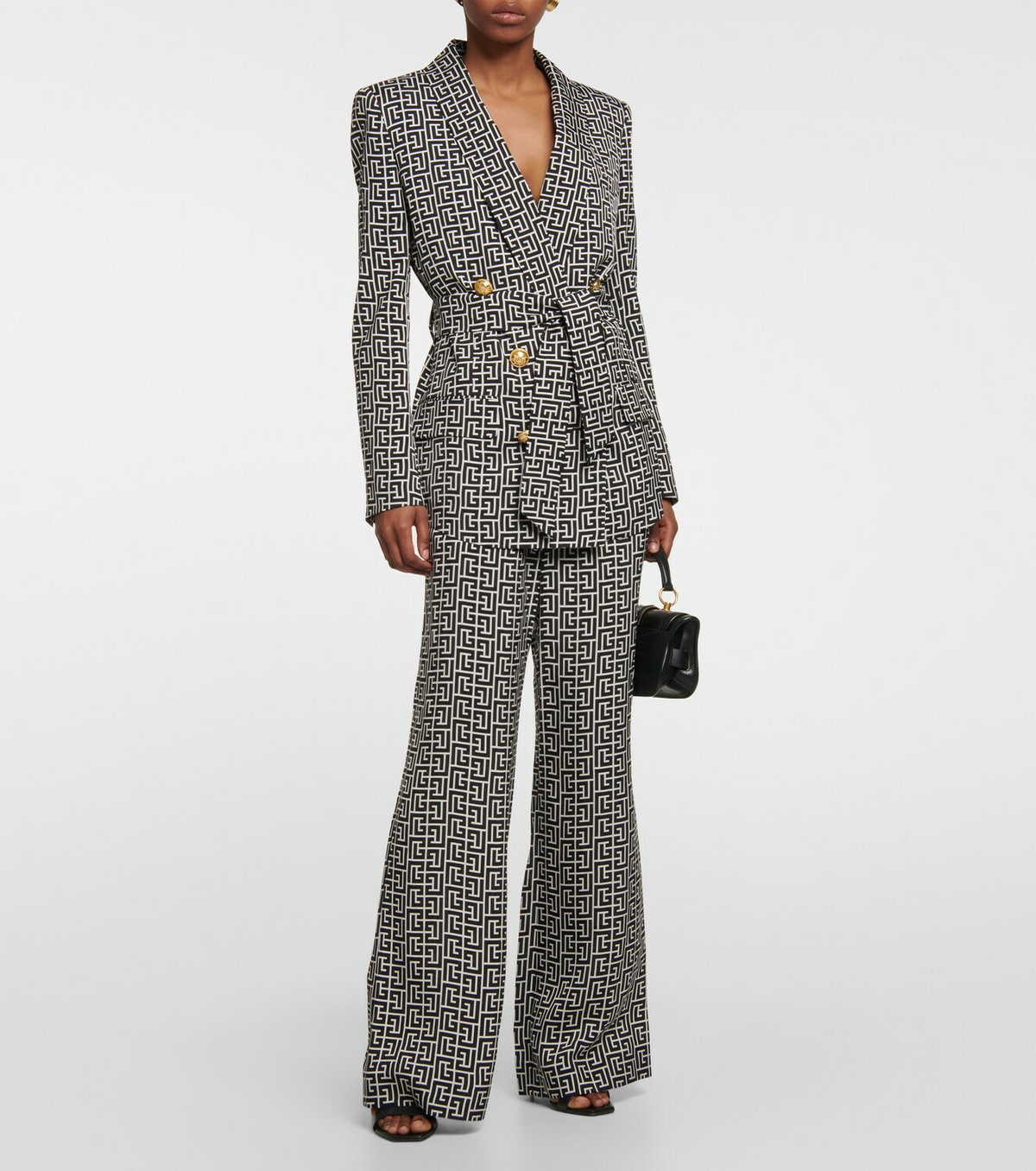 Balmain - Double-breasted monogram jacket Balmain