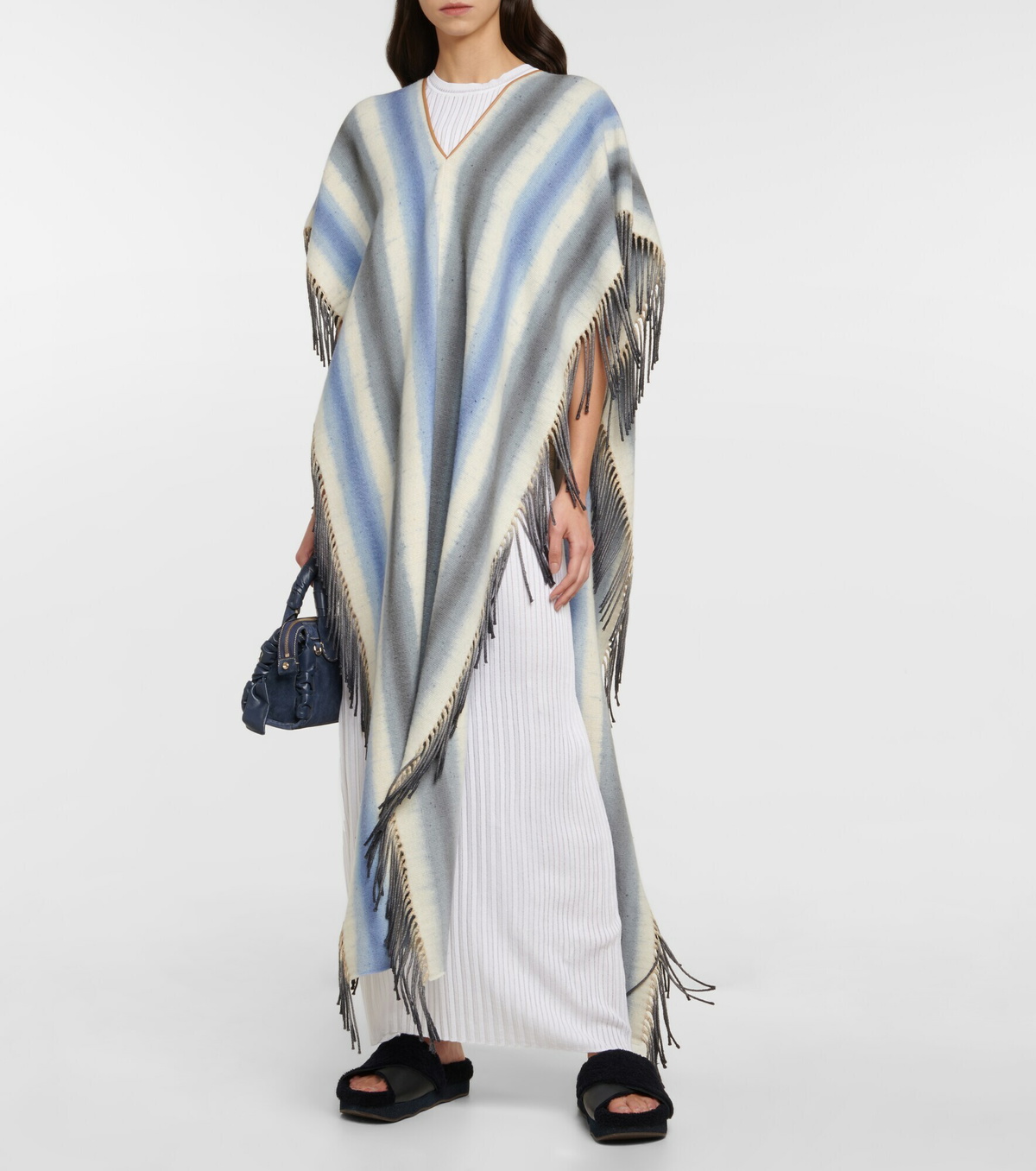 Chloe - Wavy shearling slides Chloe