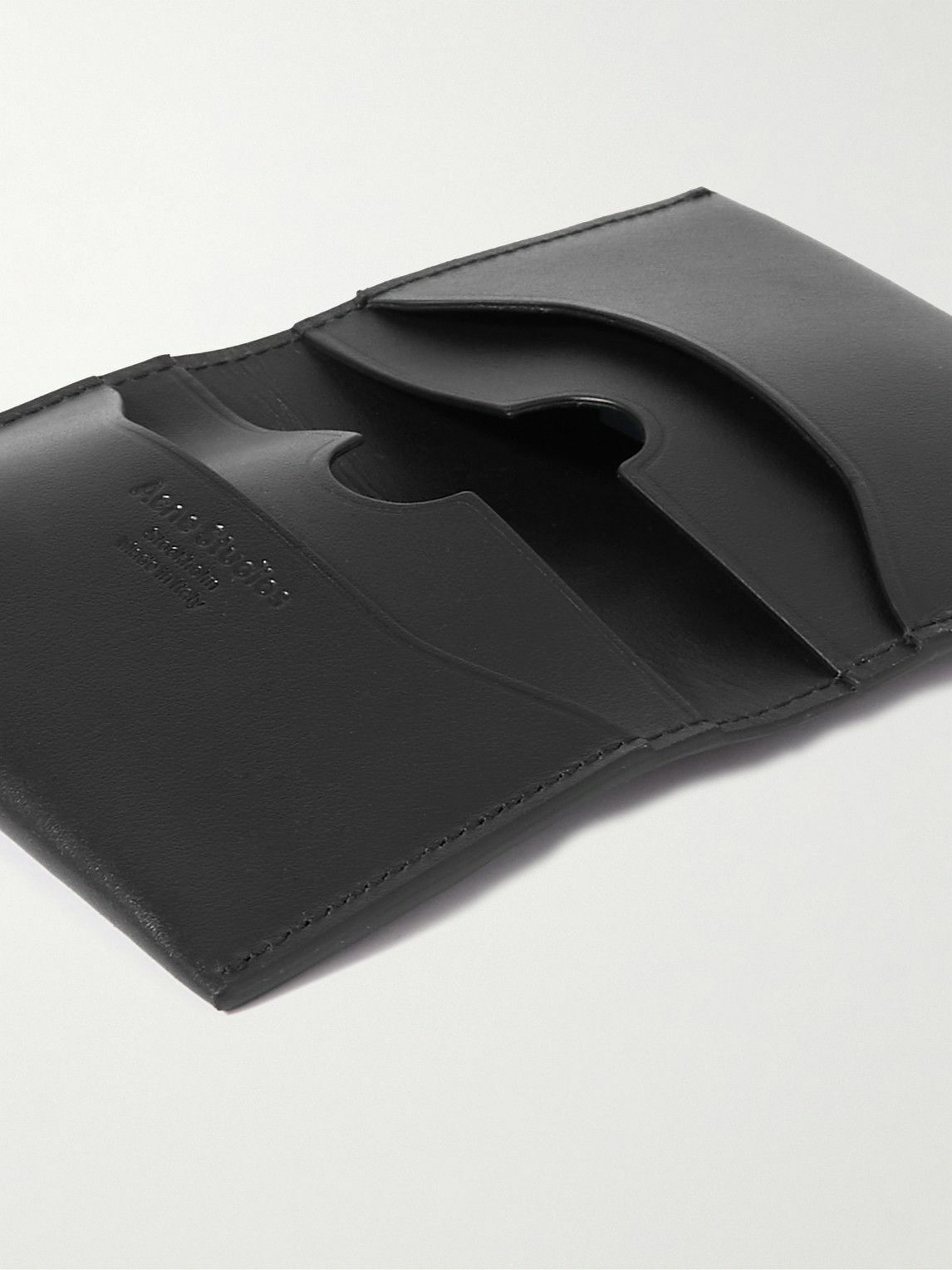 Acne Studios - Logo-Print Leather Bifold Wallet Acne Studios