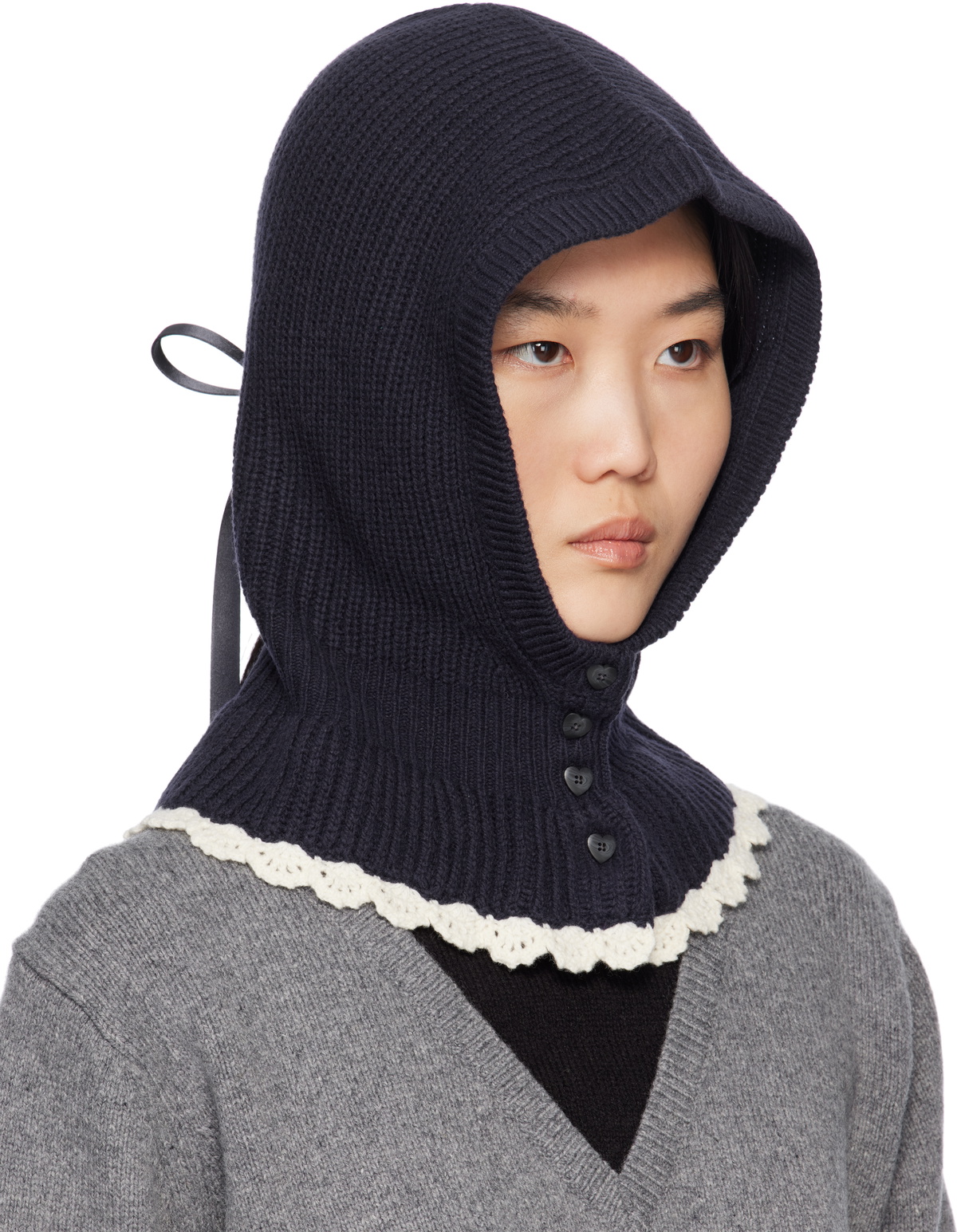 Sandy Liang Navy Kady Balaclava Sandy Liang
