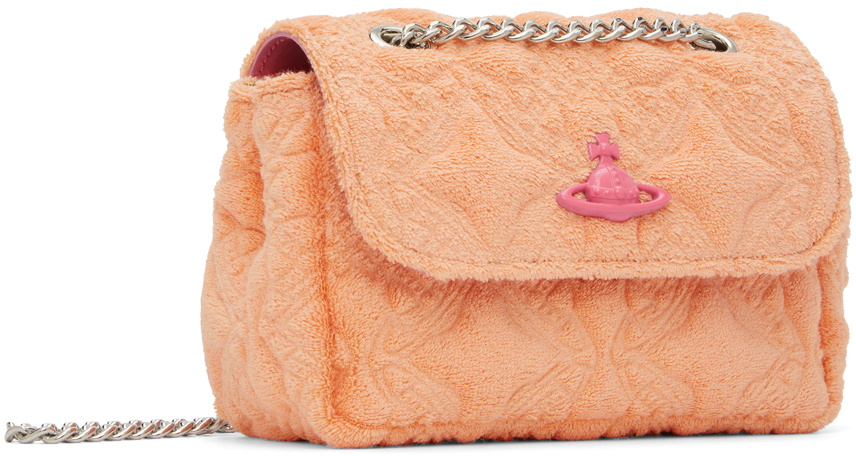 Vivienne Westwood Orange Small Purse With Chain Bag Vivienne Westwood