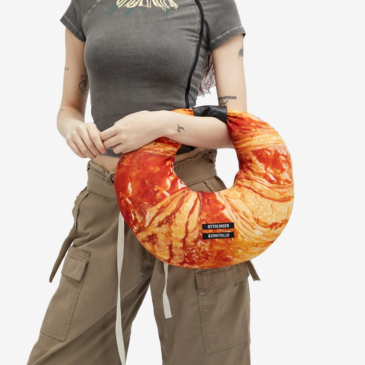Ottolinger Women's Croissant Bag in Orange Ottolinger